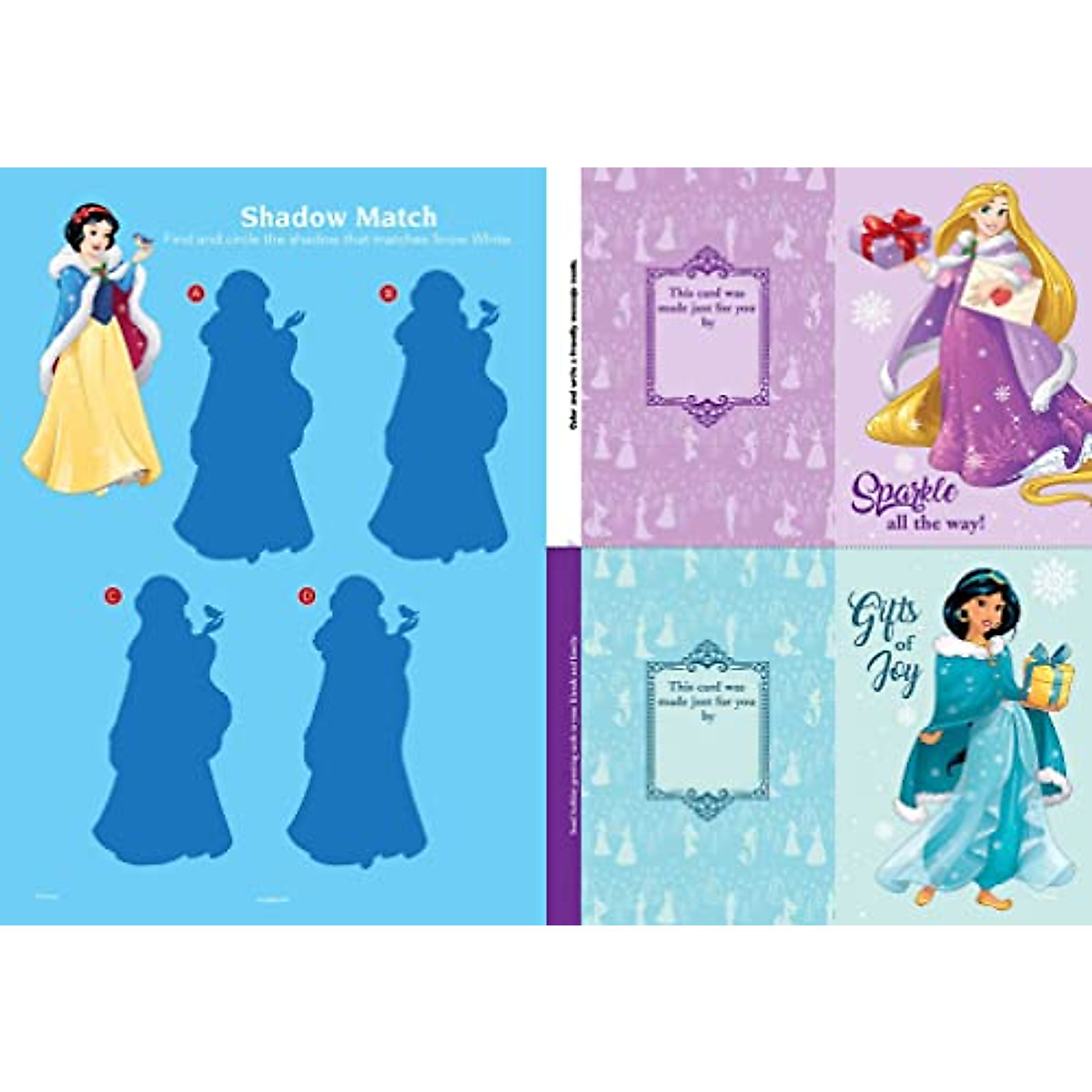 Disney Princess: Tis the Season to Sparkle: Color & Craft with 4 Big Crayons and Stickers