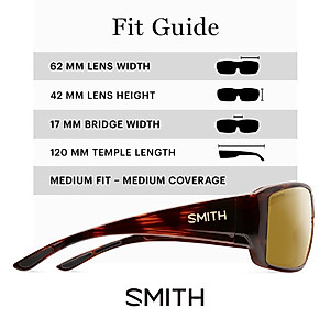 SMITH Guide’s Choice Sunglasses – Performance Sports Active Sunglasses for Biking, Running, Fishing & More – For Men & Women – Tortoise + Bronze ChromaPop Glass Polarized Mirror Lenses