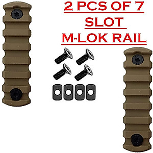 GOTICAL 7 Slots Section for Handguard Seven Slots Set of 2 Pieces Red (5 and 7 Slot - FDE)