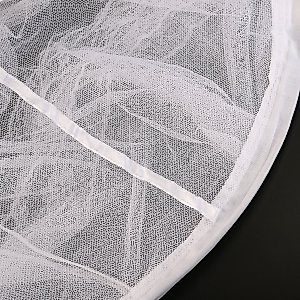 Toyvian Bed Canopy Net Baby Mosquito Net Girls Bed Tent Crib Mosquito Net, Lace Net Thicken Hanging Bed Canopy Easy Installation Mesh Net for Home Kids Room (White)