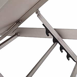 Christopher Knight Home Cape Coral Outdoor Mesh Chaise Lounges, 4-Pcs Set, Grey