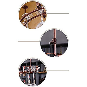 Wine Racks Metal Plug-in Wine Rack Creative Wrought Iron Wine Rack Hanging Wine Rack Wine Rack Goblet Holder Glassware Rack Cup Holder (Color : C1, Size : 82 * 23cm)