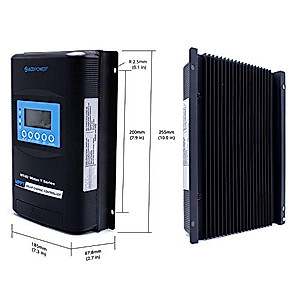 ACOPOWER Midas 40A MPPT Solar Charge Controller 100V PV Negative Ground with MT50 Remote Meter Solar Panel Controller Works with 12/24V Battery AGM and LiFePO4 Battery Charger(New Arrival 2020)