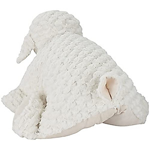 Mina Victory Plush Lines Foldable Lamb Stuffed Animal Ivory 18" x 22" Throw Pillow