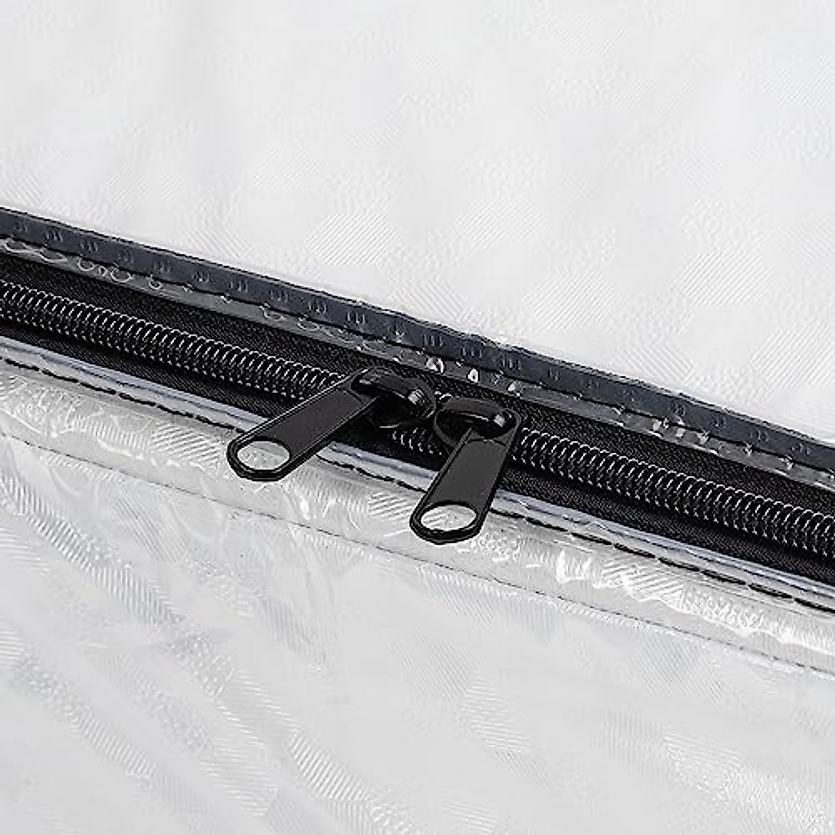 Wenses Crib Mattress Storage Bag with Zipper, 5 Mil Clear Plastic for Moving, Includes Accessory Bag