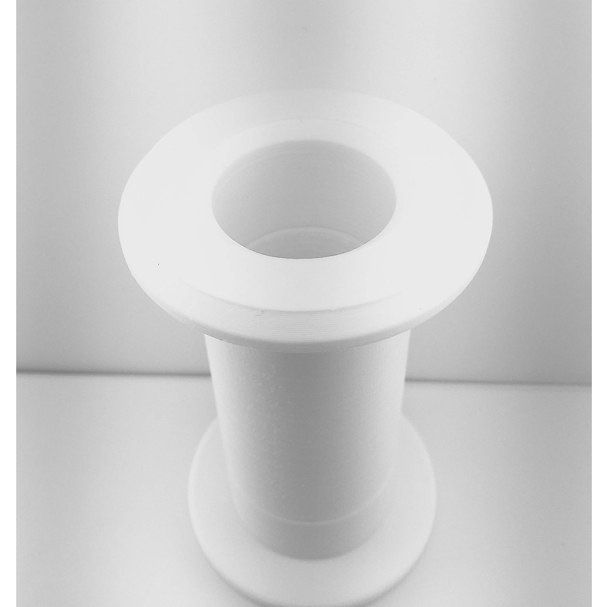 1.20" ID Cable Pass Through Wall Port 3 5/8" - 5 1/4" Wall Thickness (White) - Pass Cables from one Side of a Wall or Barrier to The Other.