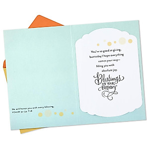 Hallmark DaySpring Religious Birthday Card (Blessings On Your Birthday) & DaySpring Religious Birthday Card (Celebrating You)