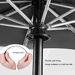 Rosavida Kids Folding Umbrella Automatic Open-close Cartoon UV Resistant Travel Umbrella Anti-rebound Design Compact Windproof Umbrella for Girls Boys- navy blue