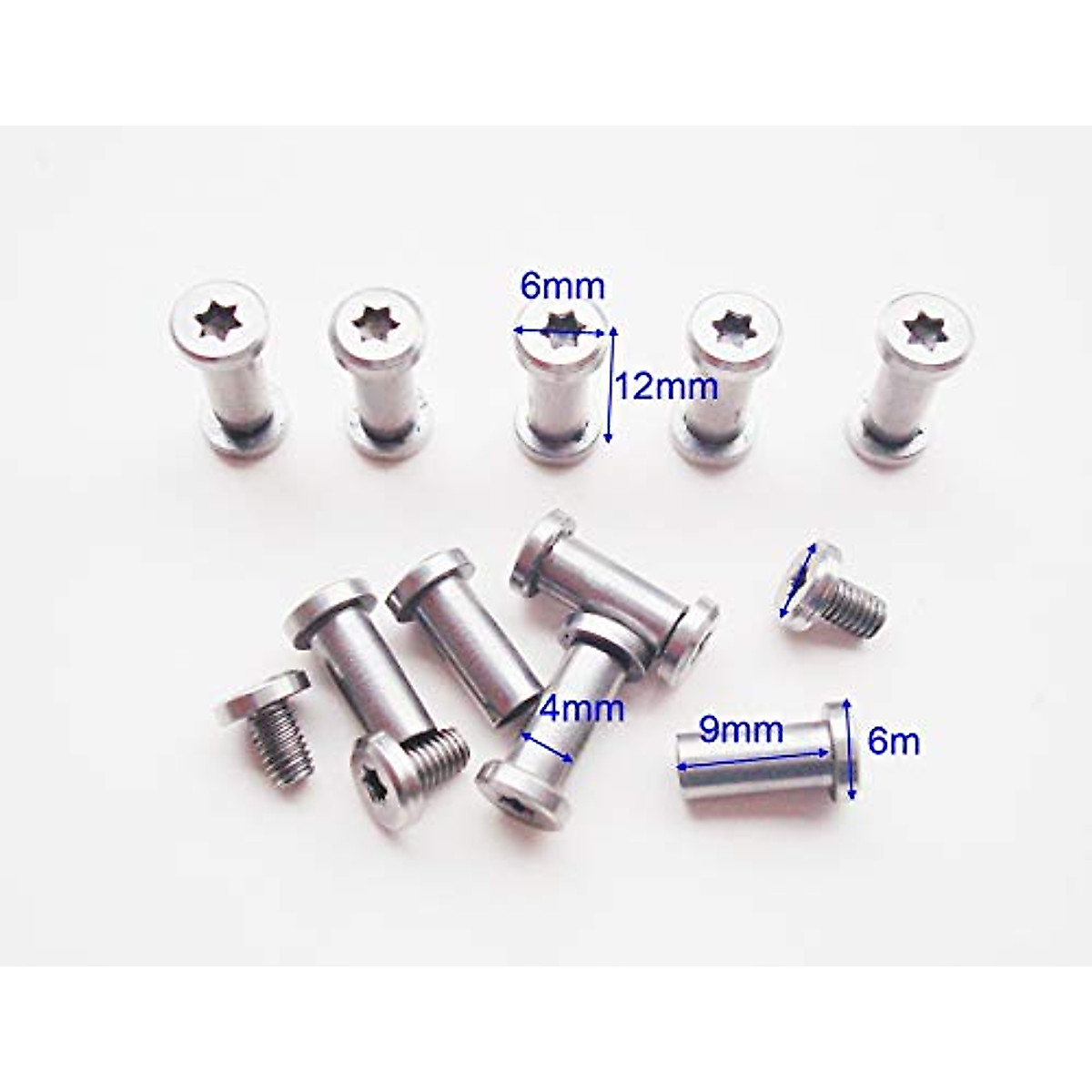 SICODA EDC Knives handle pivot pin screw,survival knife rivets pocket folding knife shaft fasteners,pack 10 sets