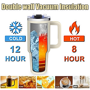 Aunt Gifts, Best Aunt Ever Tumbler - 40oz Stainless Steel Travel Mug Insulated Coffee Cup, Auntie Gift Ideas, Aunts Gift for Birthday Mothers Day (with Lid and Straw)