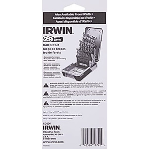 IRWIN Drill Bit Gauge, 1/16-to-1/2-Inch, 29-Hole (12092)