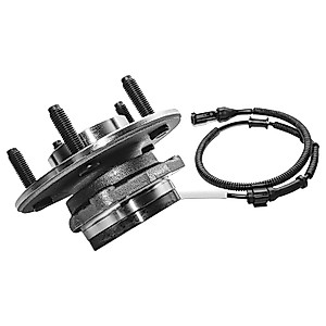 Detroit Axle - 4WD Front Wheel Bearing Hubs for 2000-2003 Ford F-150 [4-Wheel ABS], Replacement 2001 2002 F-150 [5 Stud, M14 Studs] Wheel Bearing and Hubs Assembly Set