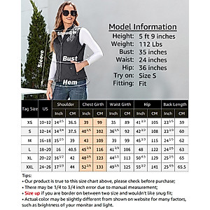 LONGKING 2025 Upgraded, Women's Outwear Vest With One Inner Pocket - Stand Collar Lightweight Zip Quilted Vest for Women