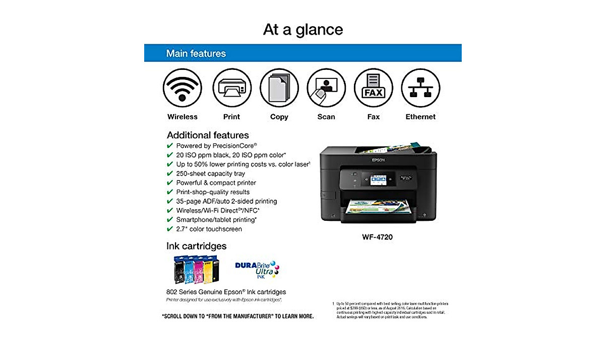 Epson WorkForce Pro WF-4720 All-in-One Printer