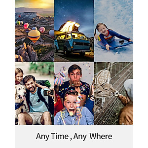 QooCam EGO Instant View 3D Camera Binocular 4K Sports Camera VR Adaptation 3D Lipo Vlog Camera HD (Black)