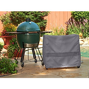 Covermates Outdoor Serving Cart Cover - Water Resistant Polyester, Drawcord Hem, Mesh Vents, Patio Furniture Table Covers, 50W x 30D x 34H, Charcoal