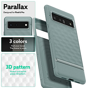 Caseology Parallax Protective Case Compatible with Google Pixel 6 Pro Case (2021) - Sage Green