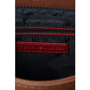 Tommy Hilfiger Antonella II Tote Square Monogram Jacquard Chestnut/Tannin/Red One Size