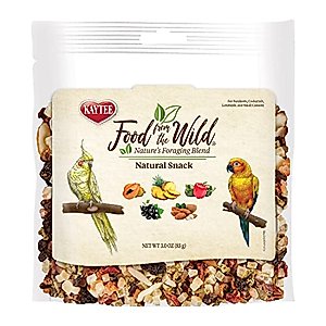 Kaytee Food From The Wild Natural Pet Bird Snack Food Treats For Parakeets, Cockatiels, Lovebirds, and Small Conures, 3 oz