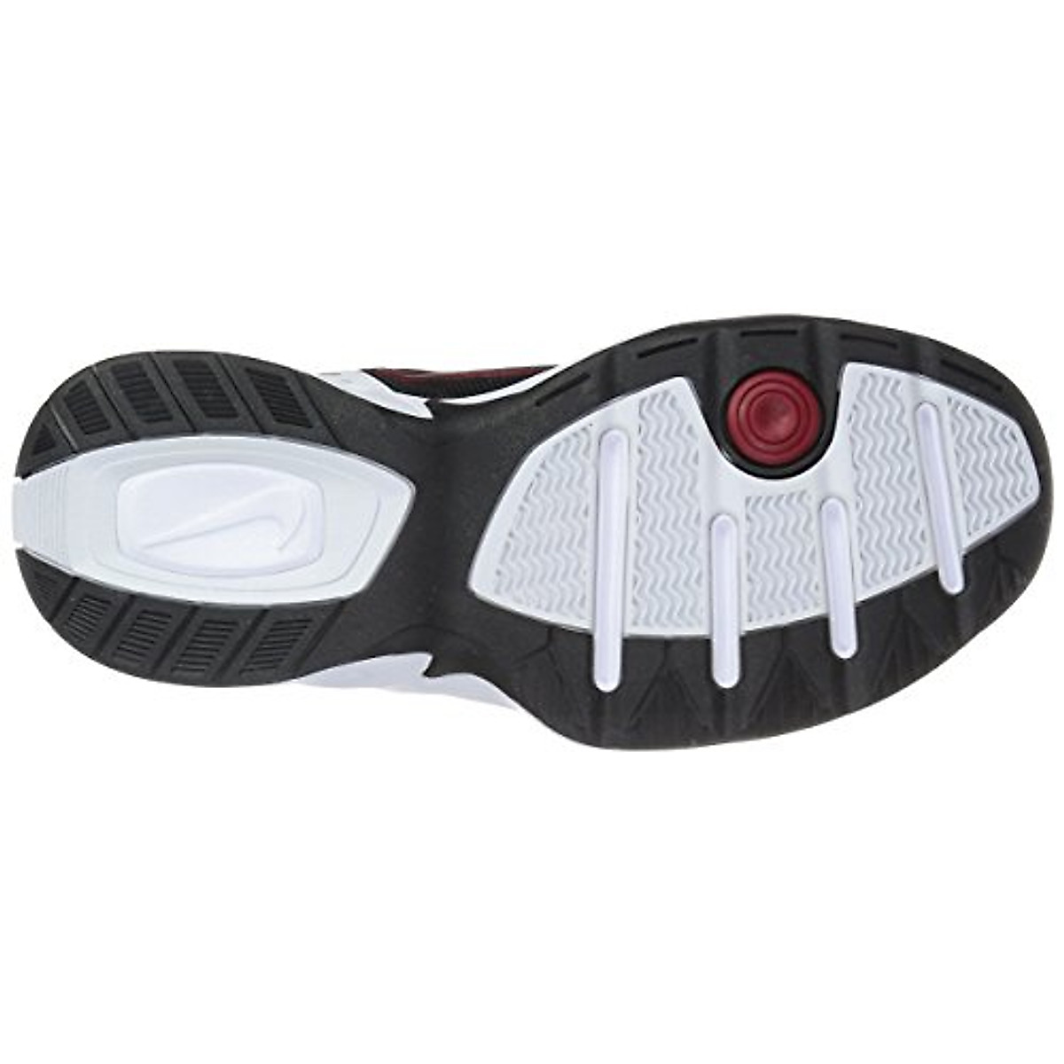 Nike Air Monarch IV Training Shoe (4E) - White/Black/Varsity Red, Size 9 US