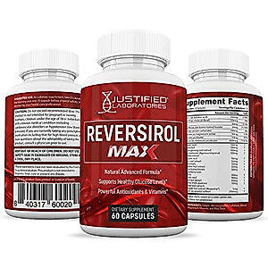 (3 Pack) Reversirol Max 1295MG Formula All Natural Cardiovascular Support Supplement Pills 180 Capsules