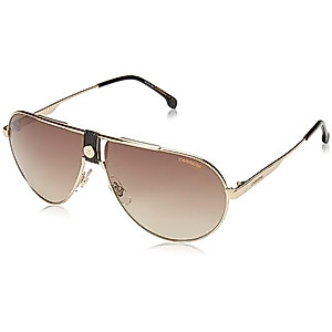 Carrera Men's 1033/S Pilot Sunglasses, Gold/Brown Gradient, 63mm, 11mm