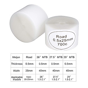 Dilwe Tire Liners, 2 Pcs Thick High Tensile Strength Bike Tire Tube Protectors Puncture Proof Belt for Most Mountain Road Bikes(700C)