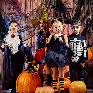 JOVITEC 4 Pack Halloween Creepy Cloth Spooky Fabric Cloth Loose Weave Gauze Freaky Cheesecloth for Haunted Halloween Party Decoration (2 Yards x 30 Inch，Black)