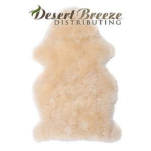 New Zealand Baby Sheepskin, Ethically Sourced, Silky Soft Natural Length Wool, Un-Shorn Baby Care Lambskin Rug, Premium Quality, LRG 34-36 inches in Length