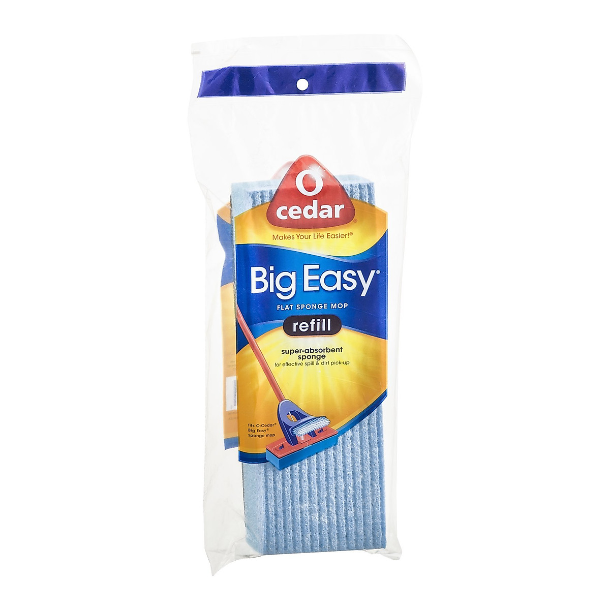 O'Cedar Big Easy Mop Refill 9 " X 3-1/4 " X 2 " Large Bulk