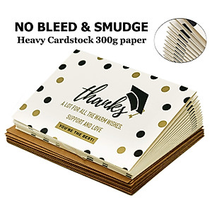 SUPREME IMPRESSION Graduation Thank you Cards 2024 with Envelopes, Attractive Graduation Greeting Cards 2024 Pack of 24 Graduation Cap Thank you Notes Card Set