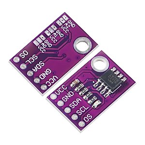 QCCAN 5PCS LM75 LM75A Temperature Sensor High Speed I2C IIC Interface High Precision Development Board Module