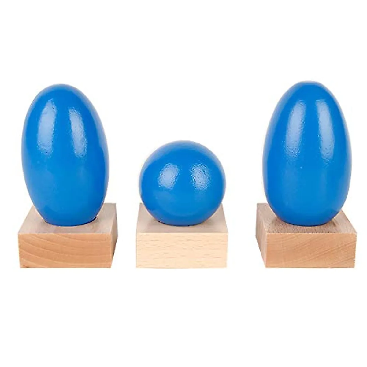 ZZKOKO Large 3D Shapes Geometric Solids Wooden Montessori Toys Math Games Toys Blocks - Math Manipulatives Geometry Set Geo Blocks for Kids Preschool Learning Toys| Elementary Homeschool Supplies