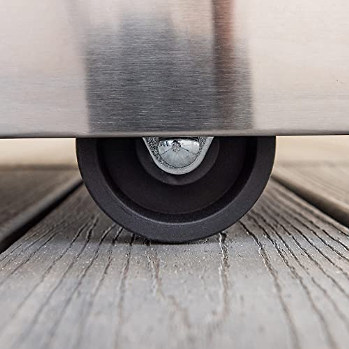 KitchenAid 720-0954L 4-Burner Stainless Steel Free Standing 55000 BTU Propane Gas Grill with Black Cabinet and Side Burner