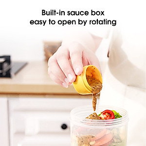 ABEFHELM 4 Pack Breakfast On The Go Cups Cereal Yogurt Cups with Lids and Spoon Reusable Oatmeal Cup for Breakfast, Cereal, Milk, Fruit, Small Snacks