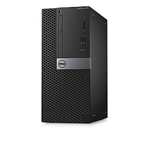 Dell MXM0H OptiPlex 3040 MT (Intel Core i5-6500, 8GB 1600MHz DDR3L RAM, 500GB HDD, Windows 10 Pro, Black) (Renewed)