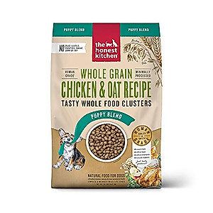 The Honest Kitchen Human Grade Whole Food Clusters Puppy Blend Dry Dog Food - Whole Grain Chicken & Oats, 20 Pound Bag