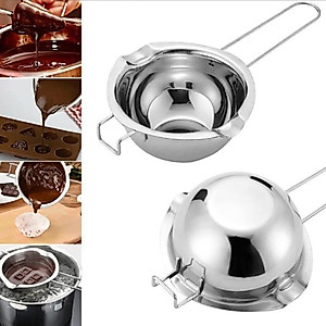 1 PC Stainless Steel Chocolate Melting Pot,for Candle Making Butter Candy Ice Cubes