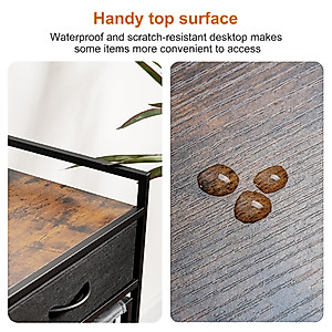 Heybly Laundry Hampers, 126L Laundry Basket with 3 Section Pull-Out Rolling Bags,Laundry Sorter with 2 Pull-Out Storage Drawers for Laundry Room organization and Bathroom Rustic Brown HLH005SR