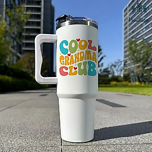 Mothers Day Gifts for Grandma, Cool Grandma Club Tumbler 40Oz - Grandmother Coffee Mugs, Gifts Ideas for Grandmas, Grammy, Granny, Nana, Gigi, Mimi, Mamaw - Grandmother Birthday Gift, Grandmy Cup