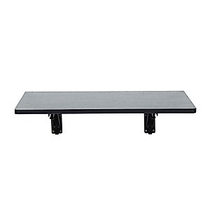 Zytty Folding Wall Desk, Wall Desk Fold Down Wall Mounted Desk for Small Space, Floating Desk (Black, Medium)