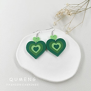 Women's Fashion Cute Acrylic Drop Dangle Earrings for Summer