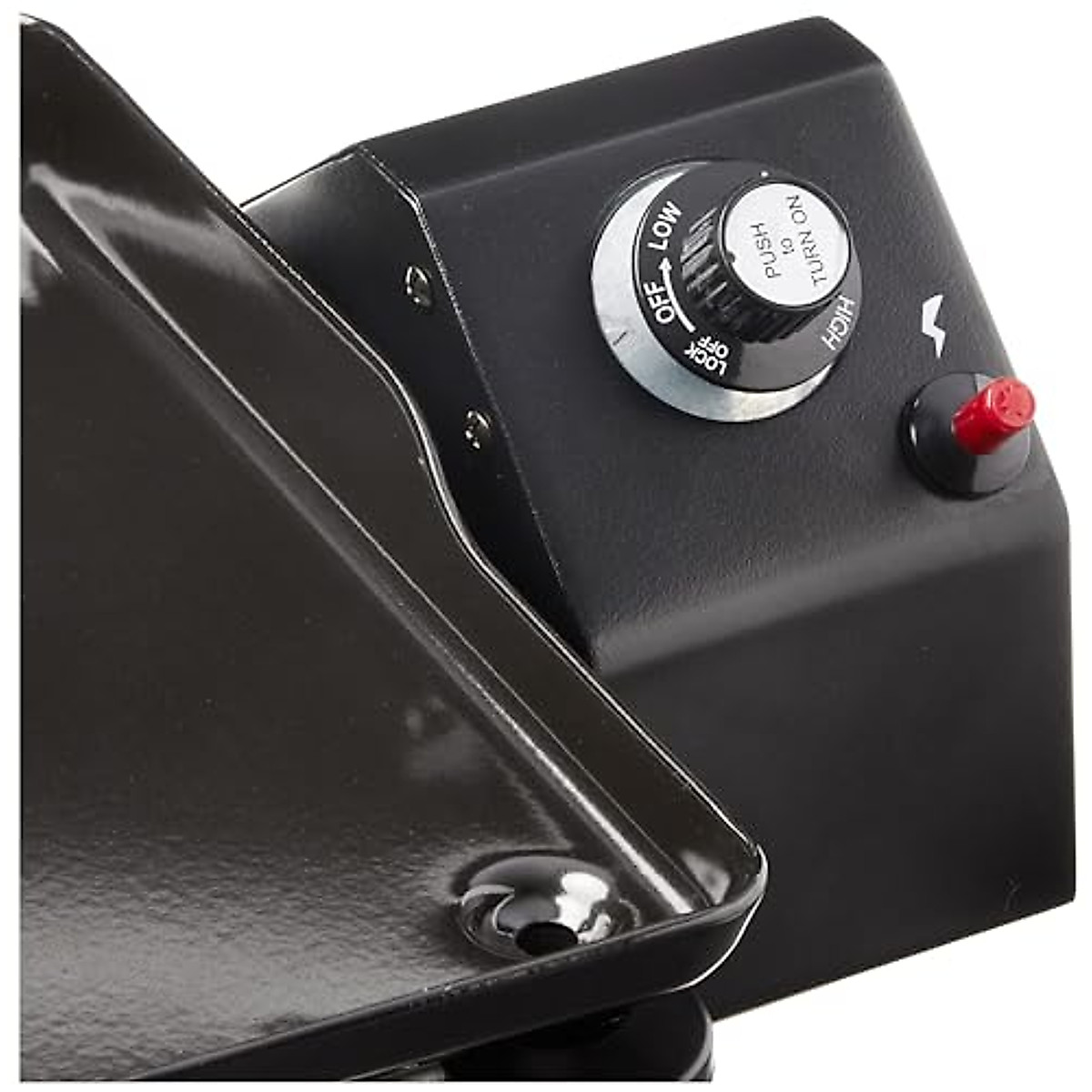 Amazon Basics Outdoor Portable 1 Burner Tabletop Gas Griddle with 18-Inch Enamel Coated Top