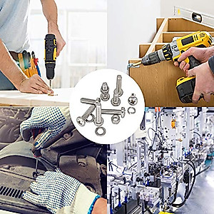 HEMEI 480Pcs M3 Phillips Pan Head Bolt Screws,Phillips Drive,Full Thread 304 Stainless Steel Precise Metric Machine Screws Assortment Kit with Nuts Flat Washers Lock Washers and Storage Case