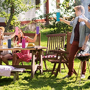 Remagr Skinny Tumblers 20 Oz Stainless Steel Tumbler Bulk with Lids and Straws Blank Slim Insulated Cup Double Layer Water Tumbler for Travel, DIY(Mixed Colors,24 Pcs)