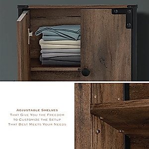 Landia Home Wall Mounted Bathroom Cabinet for Storage, Industrial Themed with a Steel Frame and Adjustable Shelf