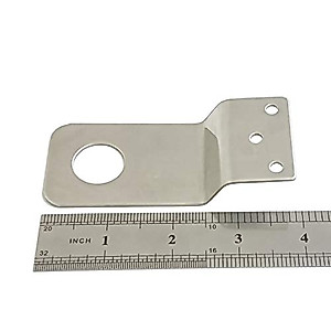 UngSung NMO Antenna Bracket 3/4 inches Hole Stainless Steel for UHF VHF Ham NMO Antenna Mount Between Hood and Fender