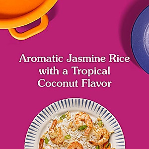 BEN'S ORIGINAL Ready Rice Coconut Jasmine Flavored Rice, Easy Dinner Side, 8.5 OZ Pouch (Pack of 12)