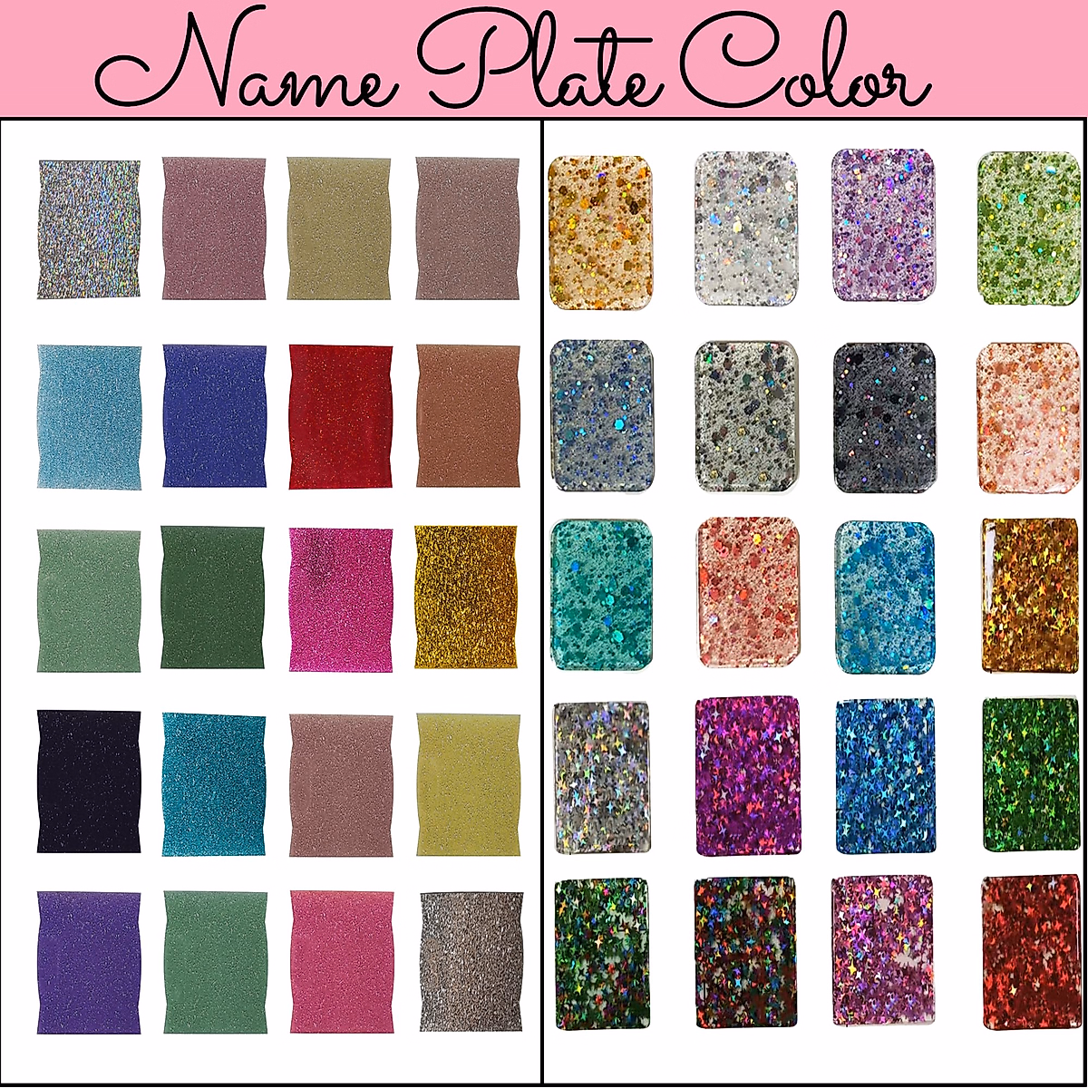 Personalized Name Plate for Stanley 20 30 40 Oz,Custom Name Tag for Stanley Cup - Raised Lettering - Customized Tumbler Name Plate,Tumbler Lid Topper (Glitter Scale + Glitter Stars)