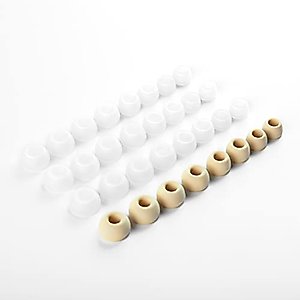 16 Pairs KINBOOFI Silicone Eartips Earbuds for KZ ZST ZS10 PRO AS10 ZSN ZSN ZSN PRO X ZSN PRO Headphone,12 Pairs White & 4 Pairs Orange with 4 Size Options XS/S/M/L…